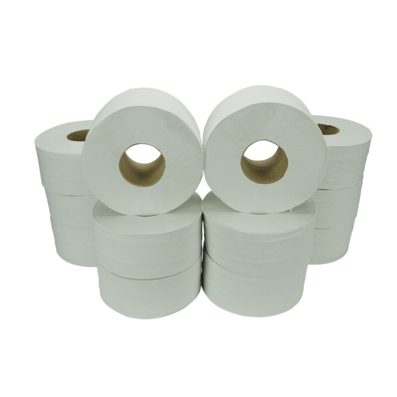 Mini Jumbo 2 ply Toilet Rolls 200m ‑ 3 core (12 Rolls) - Beauty For