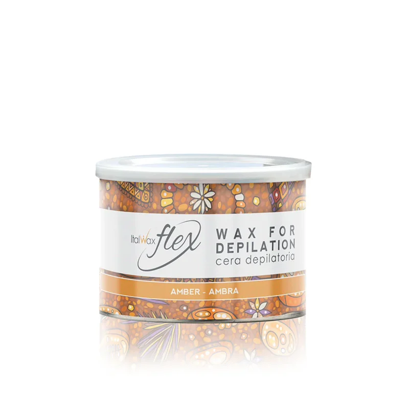 ItalWax Flex AMBER Strip Wax, Tin 400 ml - Beauty For