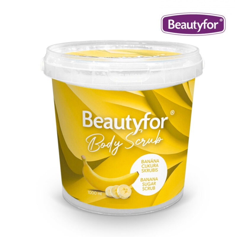 Beautyfor Banana Sugar Body Scrub 1000ml - Beauty For