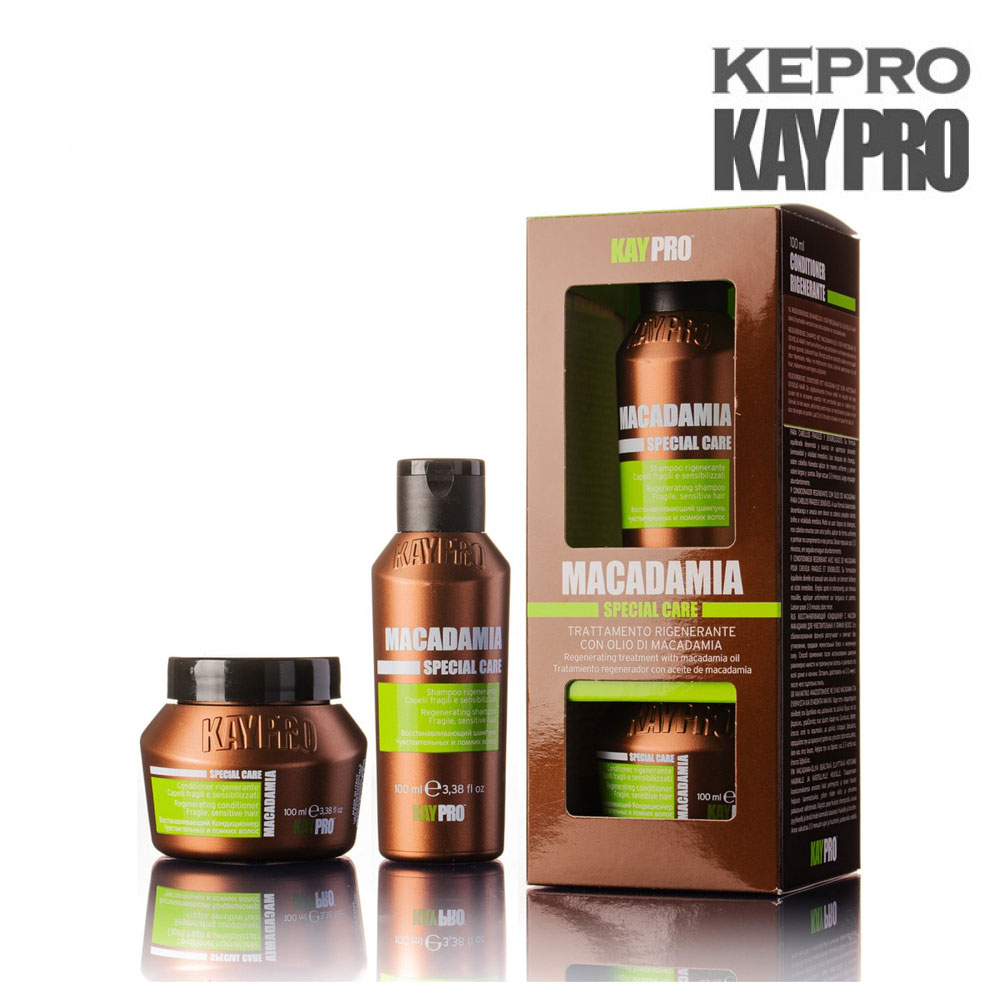 Kepro Kaypro Hair Care Set Mini MACADAMIA - 2 X 100ml - Beauty For