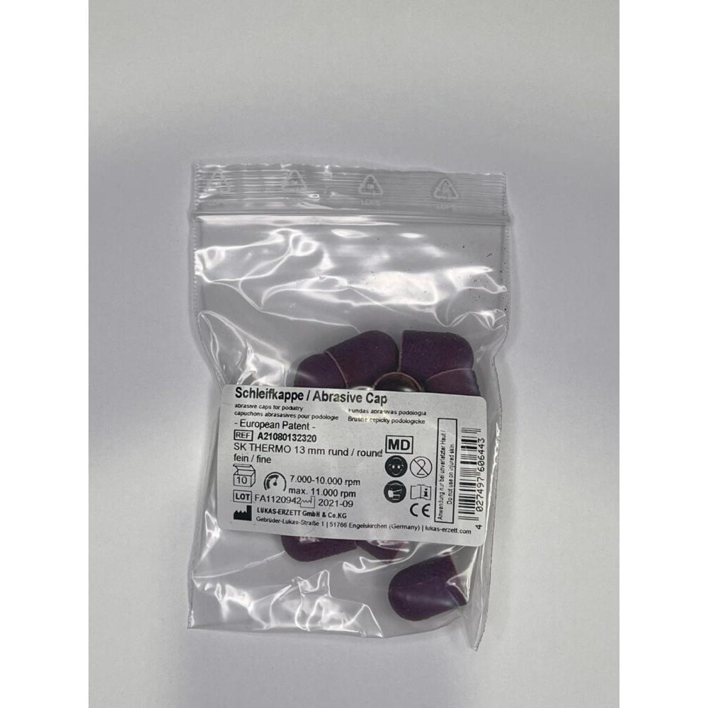 Abrasive caps SK THERMO 10mm – Soft Grit 320 (Pack of 10) - Beauty For